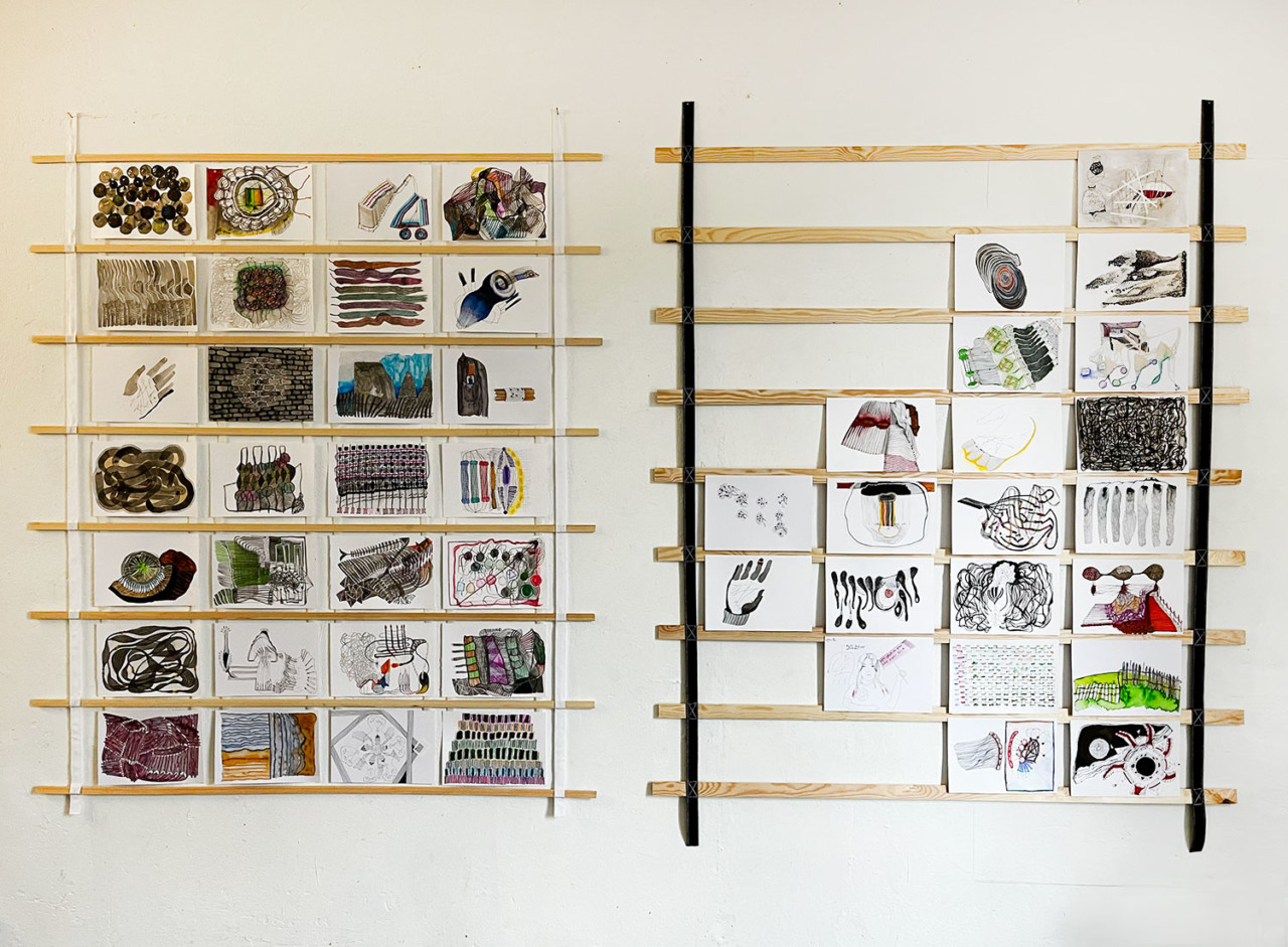 366 drawings by Sophia Tabatadze — installation views